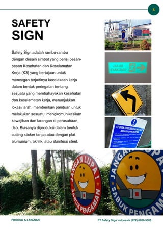 PT Safety Sign Indonesia Company profile 2017 | PDF