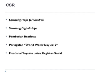 Pt samsung electronics indonesia | PPT