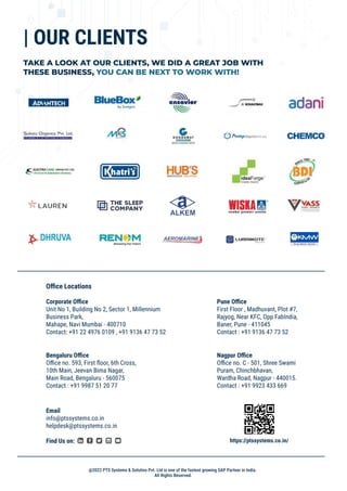 PTS Company Brochure 2025/SAP PROVIDER.. | PDF