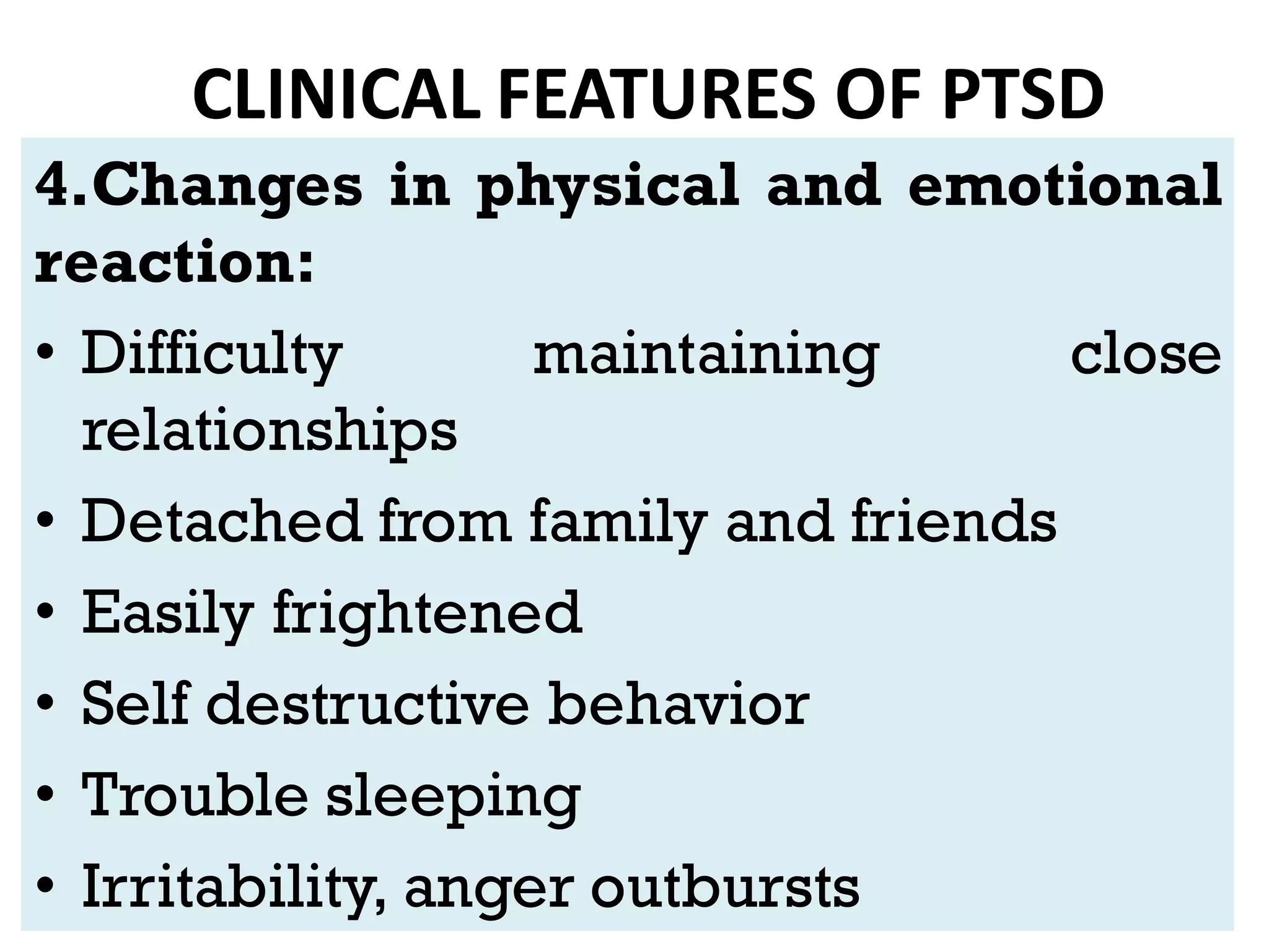 Post traumatic stress disorder (PTSD) | PDF