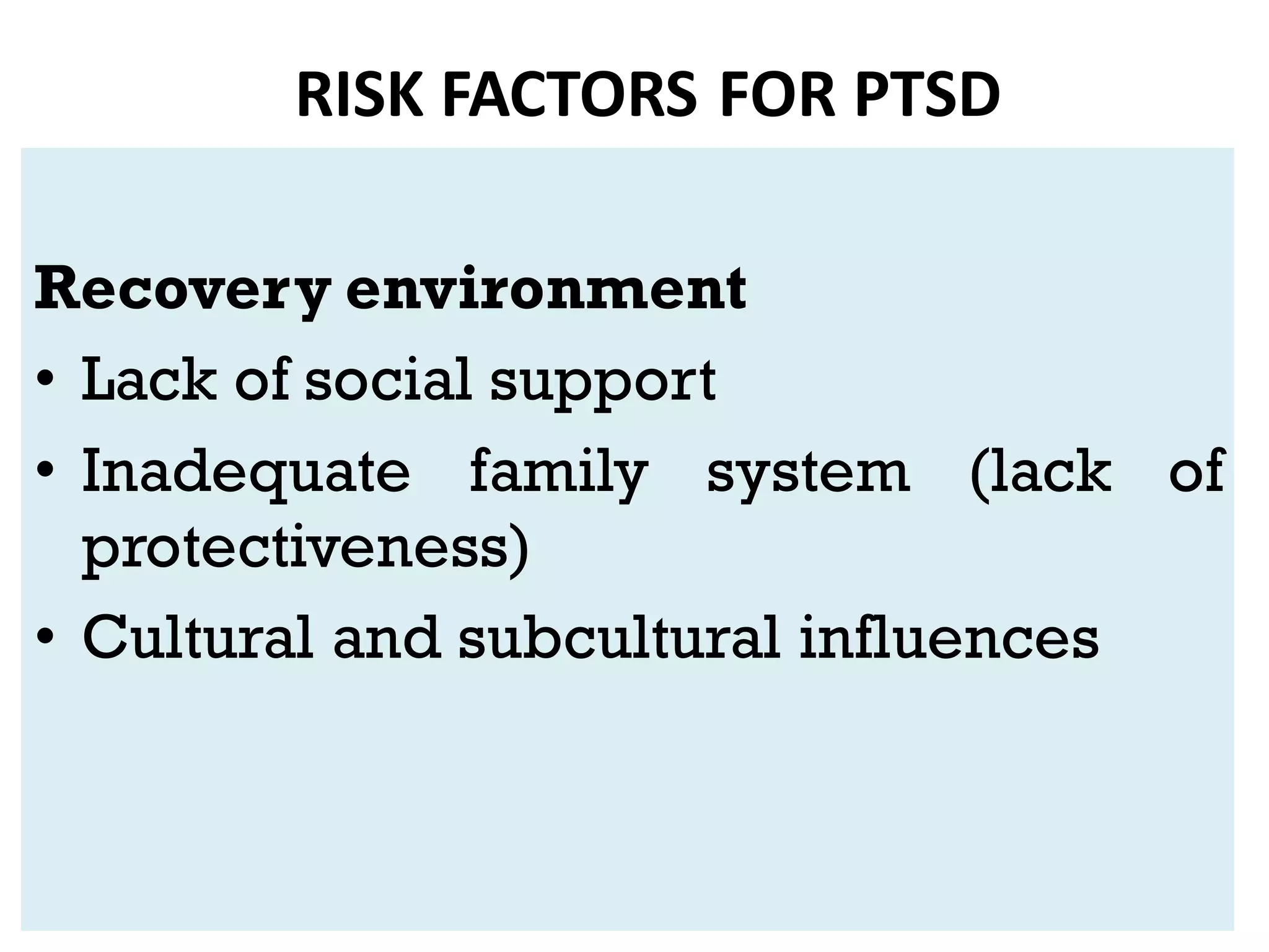 Post traumatic stress disorder (PTSD) | PDF