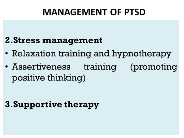 Post traumatic stress disorder (PTSD) | PDF