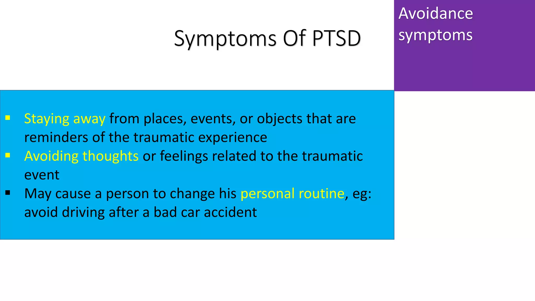 PTSDs Post-Traumatic Stress Disorder | PPTX