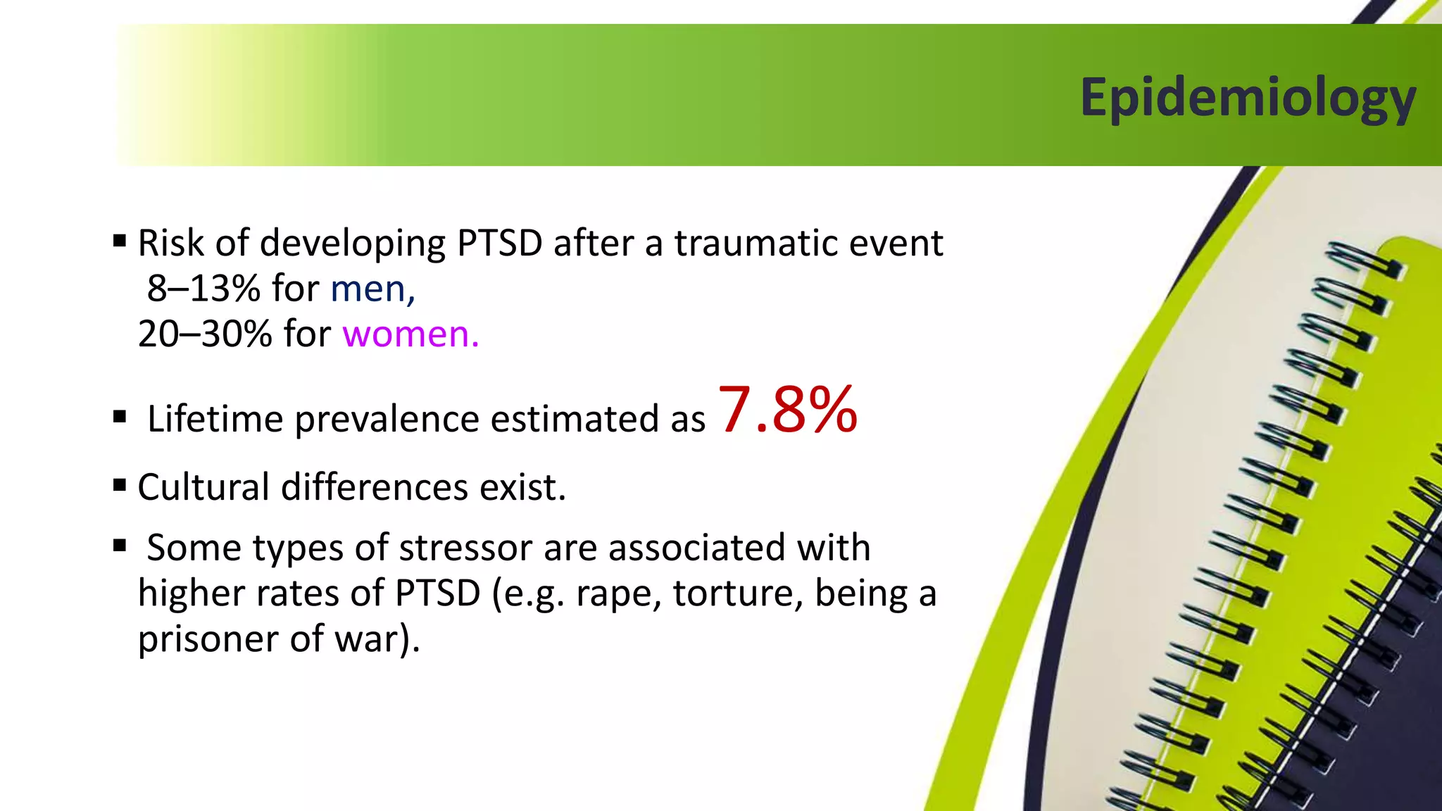 PTSDs Post-Traumatic Stress Disorder | PPTX | Mental Health | Diseases ...