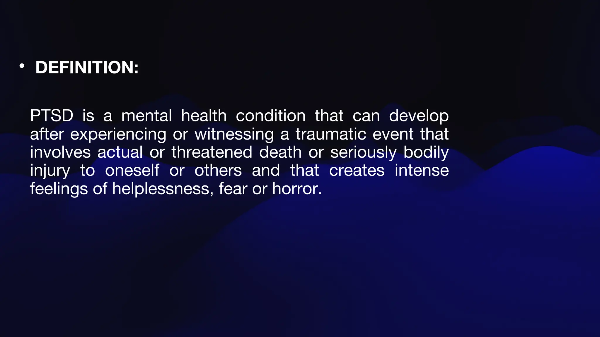 PTSD.pdf PTSD AND CBT TREATMENTS AND symptoms | PPT