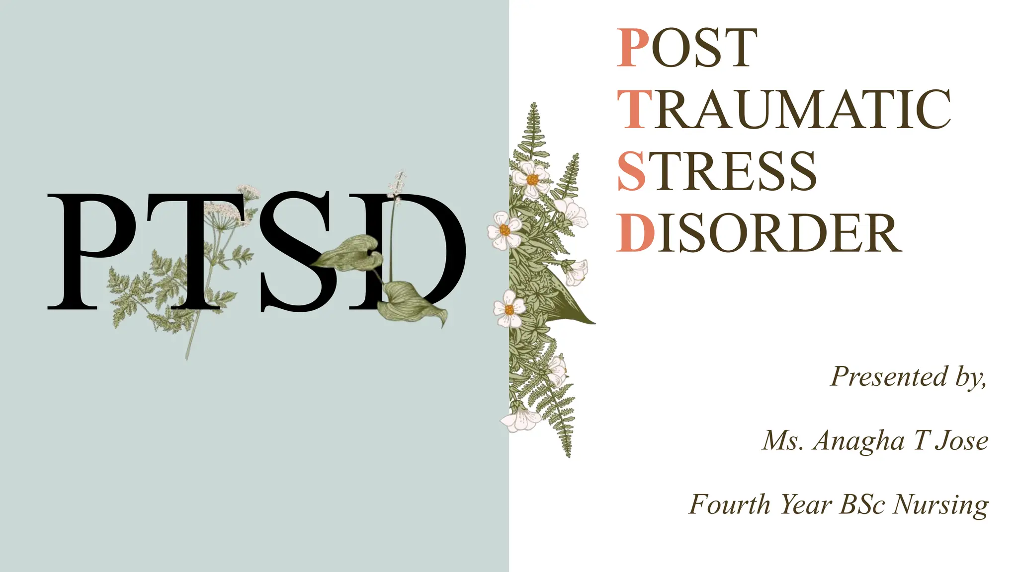 Post Traumatic Stress Disorder in nursing .pptx
