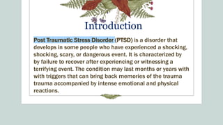 Post Traumatic Stress Disorder in nursing .pptx