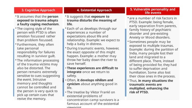 Post Traumatic Stress Disorder (PTSD) PPT | PPTX