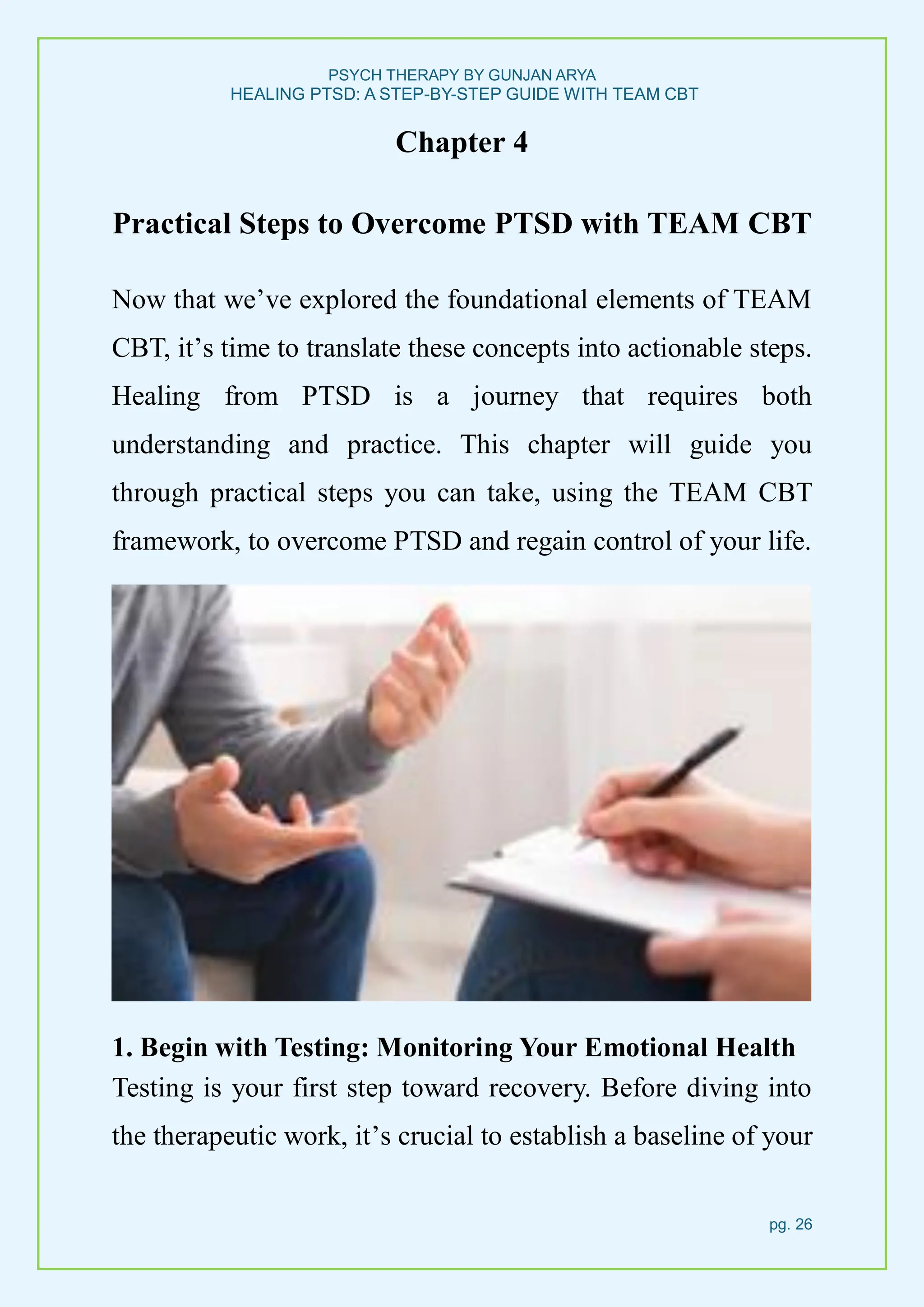 Healing PTSD: A Step-by-Step Guide with TEAM CBT | PDF