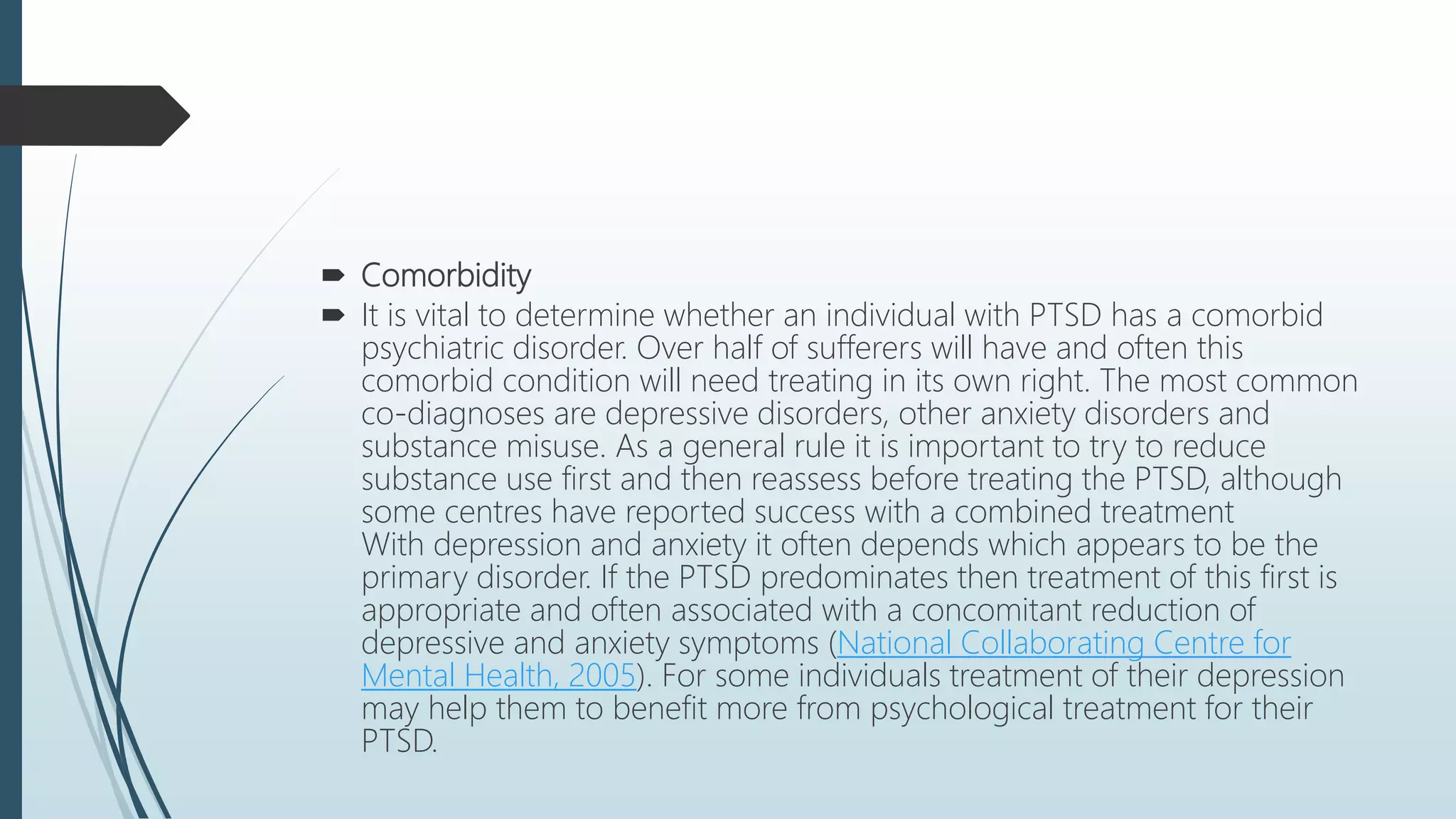 Post Traumatic Stress Disorder PTSD | PPT
