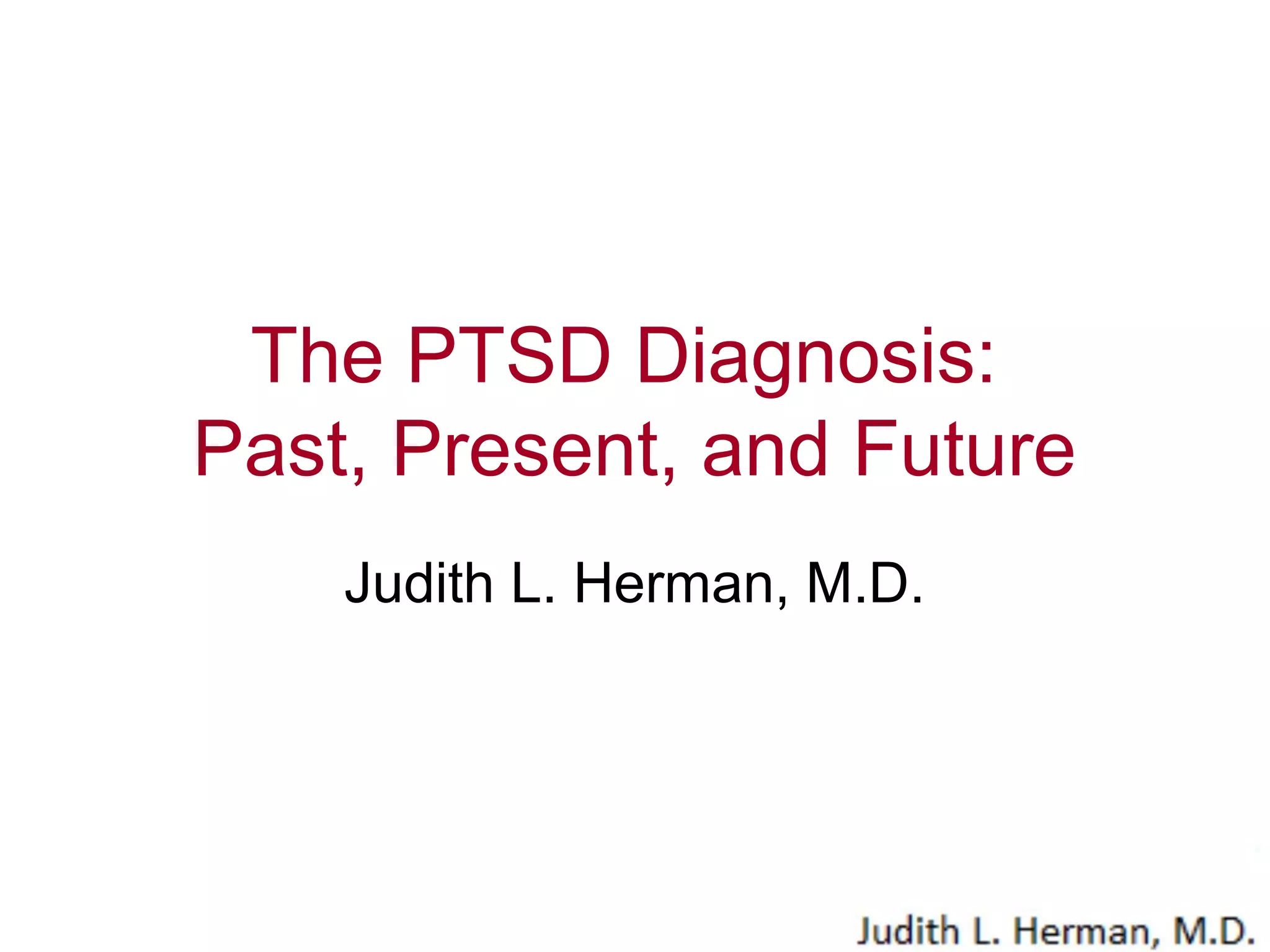 PTSD Historical Overview | PDF