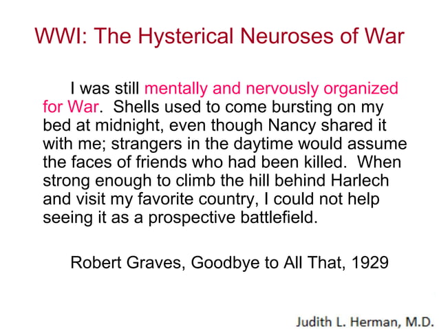 PTSD Historical Overview | PDF | Physical Therapy | Wellness