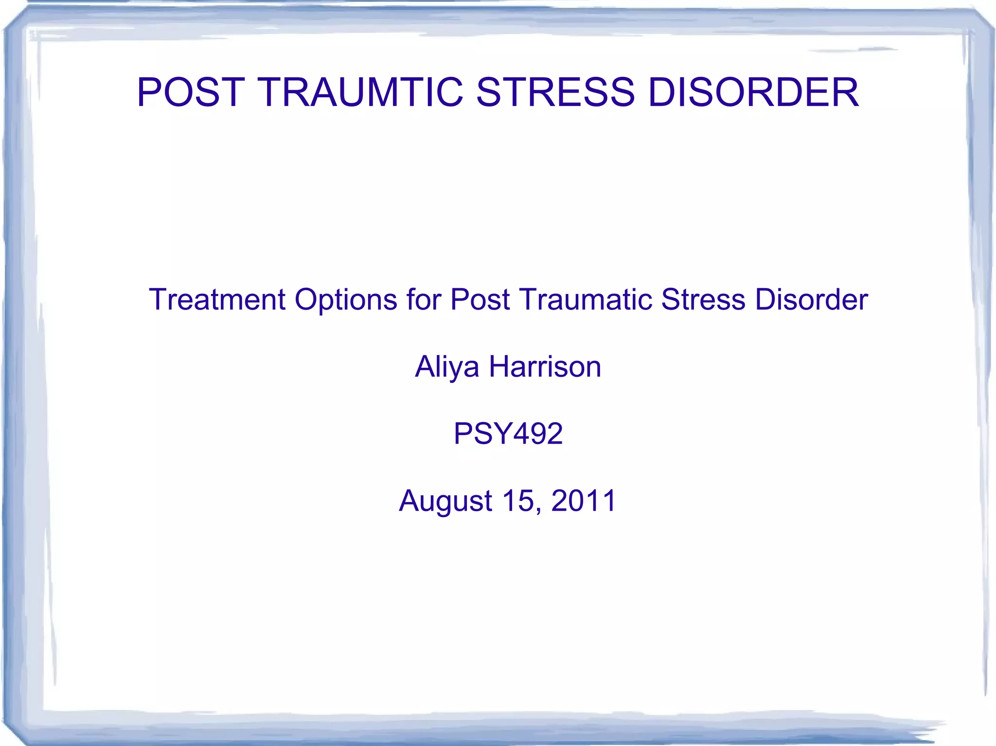 Ptsd power point | ODP