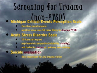 PTSD | PPT | Physical Therapy | Wellness