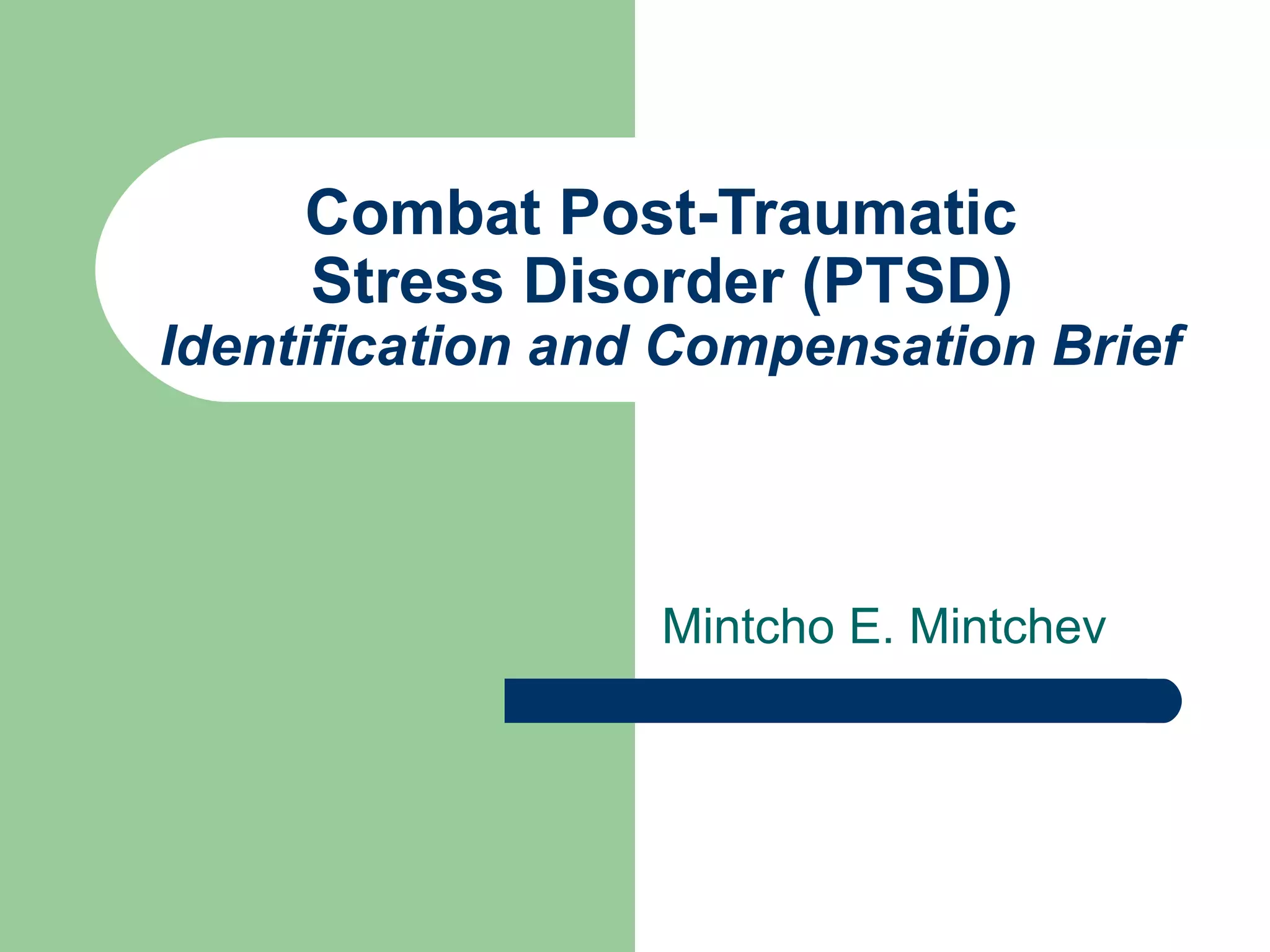 Department of Veterans Affairs - VA - Combat Post-Traumatic Stress ...