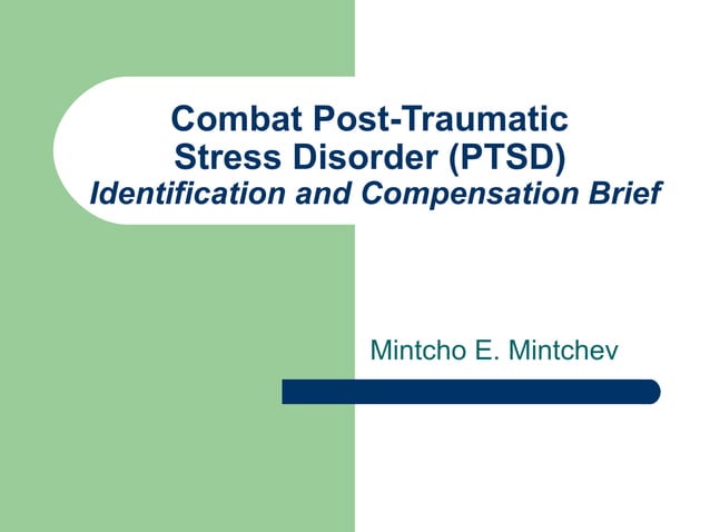Department of Veterans Affairs - VA - Combat Post-Traumatic Stress ...