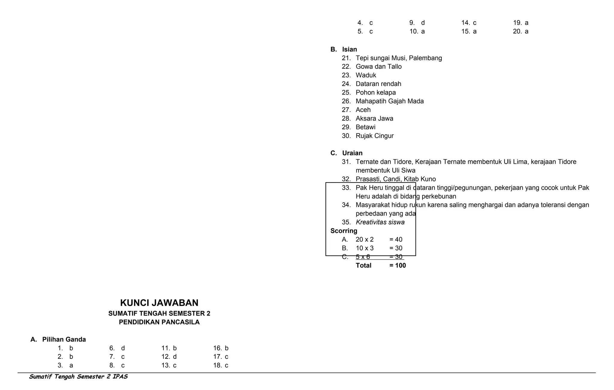 PTS IPAS SEM 2 bagusjkljdjdjadsoduwpwkkwe | DOCX