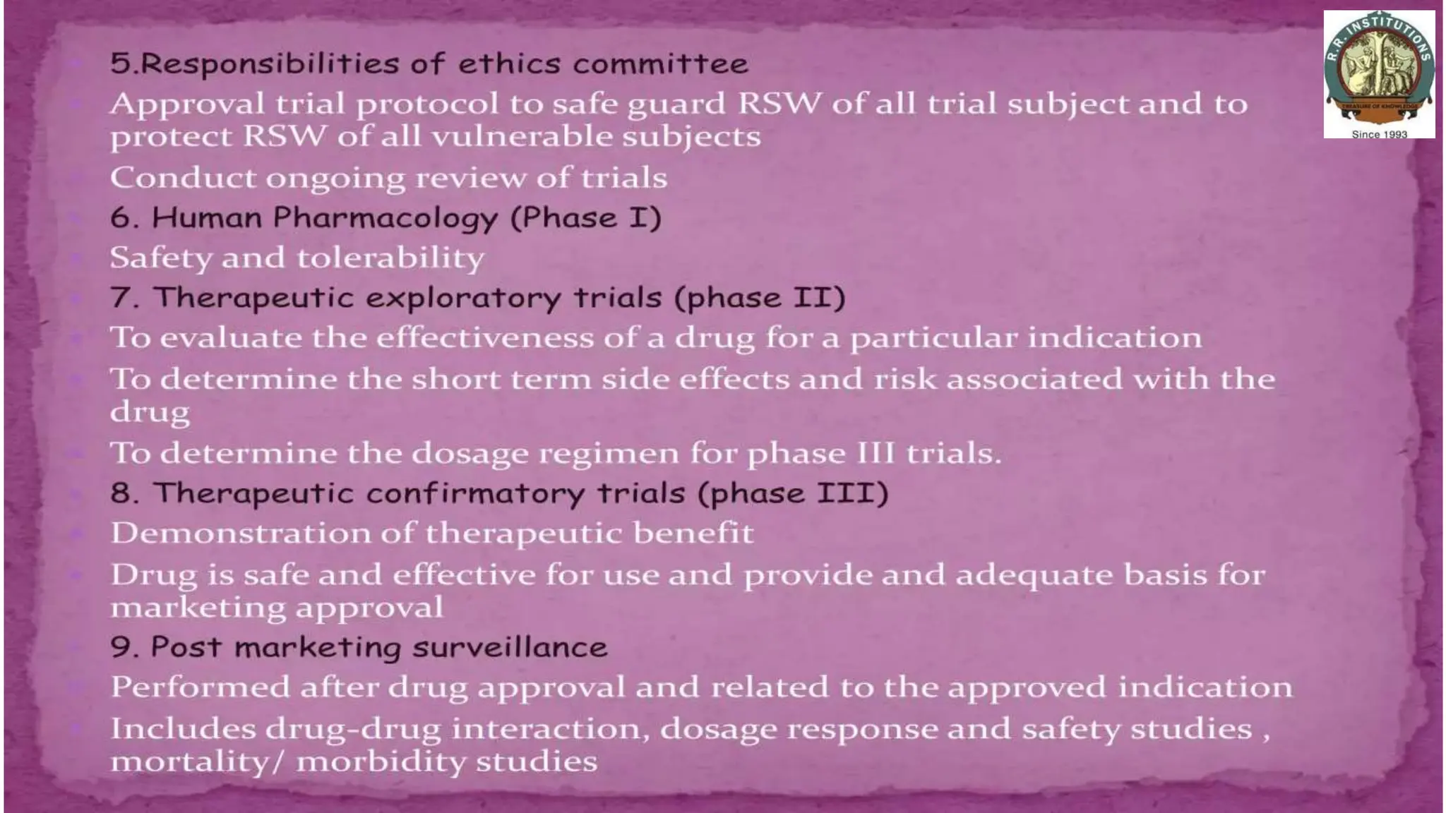 PTSM 2 unit 1 SCHEDULE Y, OECD PRINCIPLE OF GLP & IMPORTANCE DRUG ...