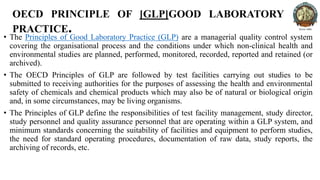 PTSM 2 unit 1 SCHEDULE Y, OECD PRINCIPLE OF GLP & IMPORTANCE DRUG ...