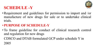 PTSM 2 unit 1 SCHEDULE Y, OECD PRINCIPLE OF GLP & IMPORTANCE DRUG ...
