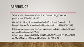 Screening Models of Anti-Inflammatory Drugs | PPTX