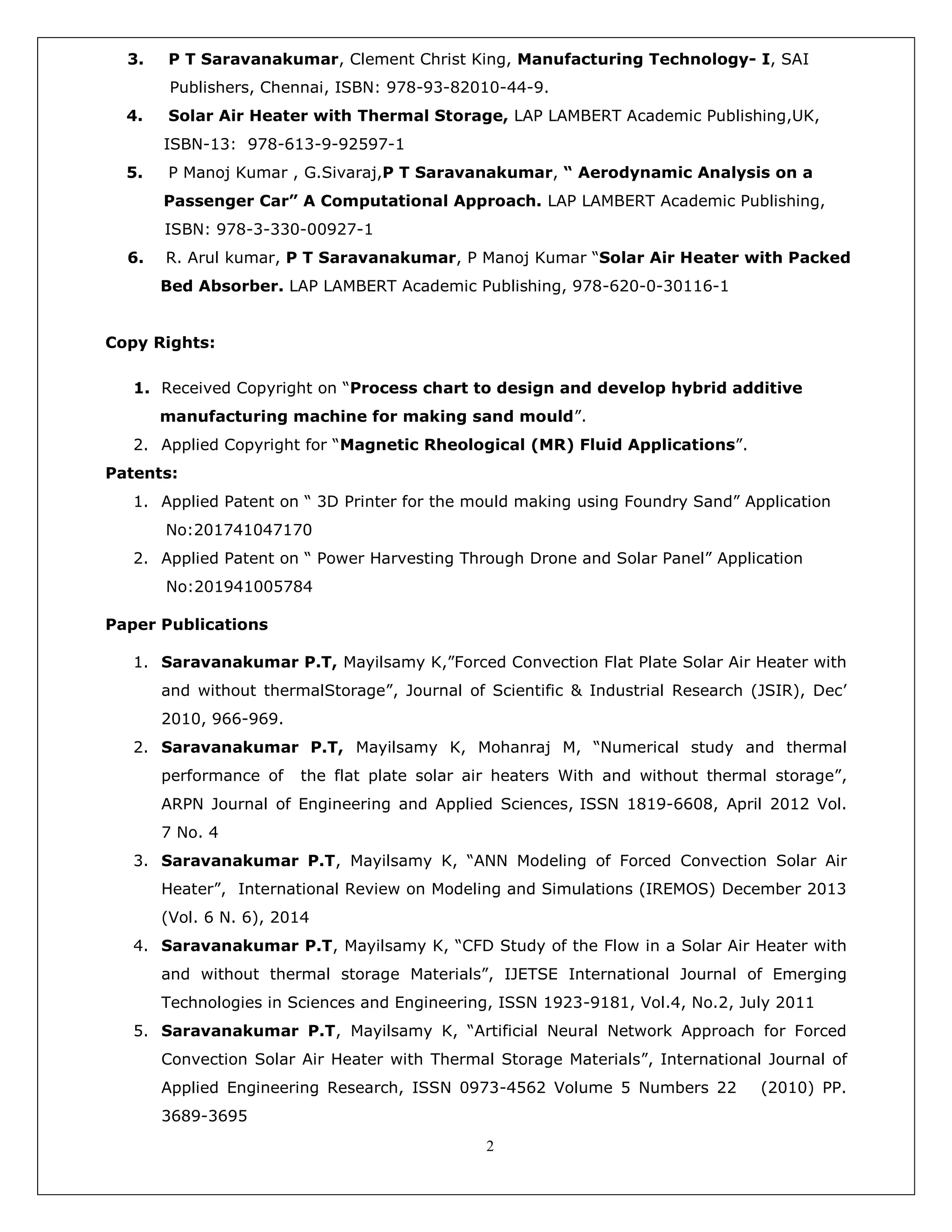 P.T.SARAVANAKUMAR RESUME | PDF