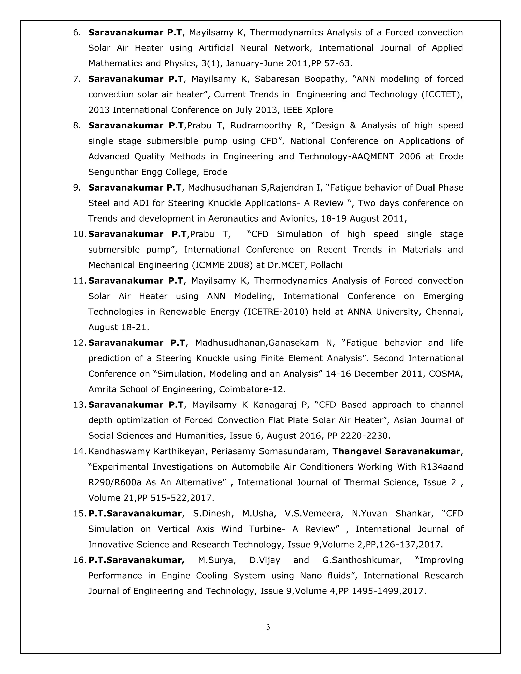 P.T.SARAVANAKUMAR RESUME | PDF