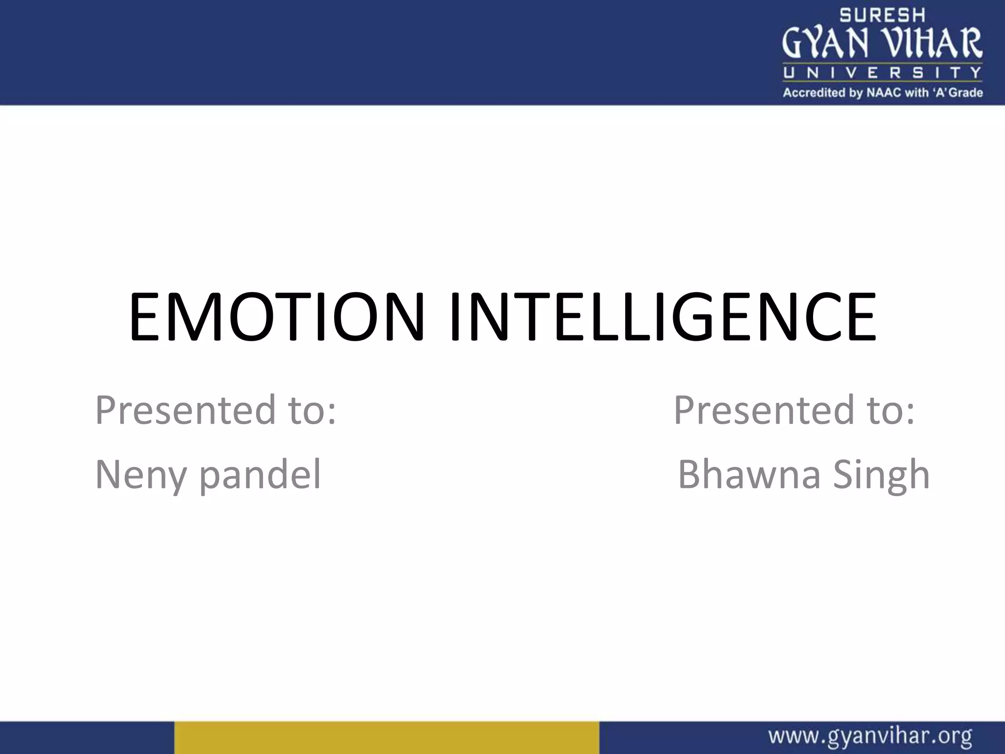 Emotion intelligence | PPT