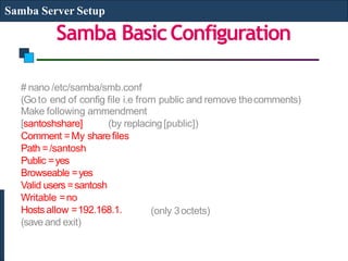 samba server setup Pts ppt (rohit malav) | PPT