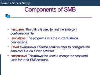 samba server setup Pts ppt (rohit malav) | PPT