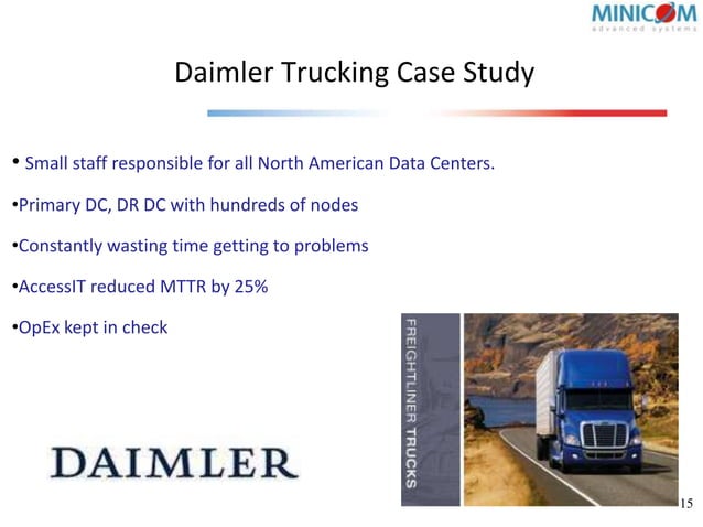 Minicom In The Data Center Ppt
