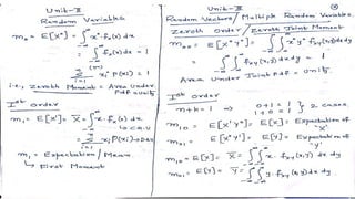 PTSP Unit III.pptx. probability theory and stochastic processes | PPTX