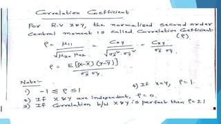PTSP Unit III.pptx. probability theory and stochastic processes | PPTX
