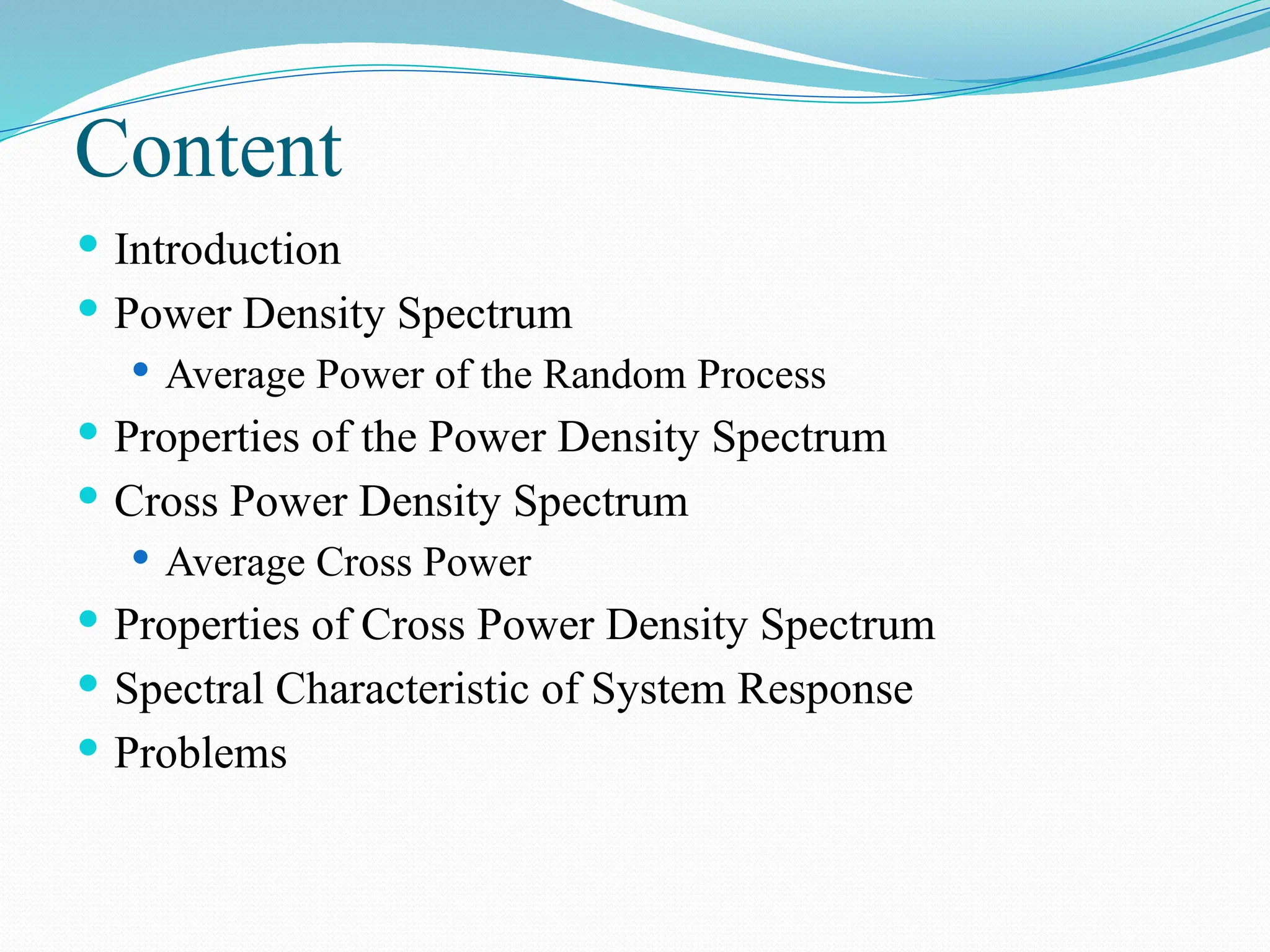 Random processes spectral characteristics | PPTX