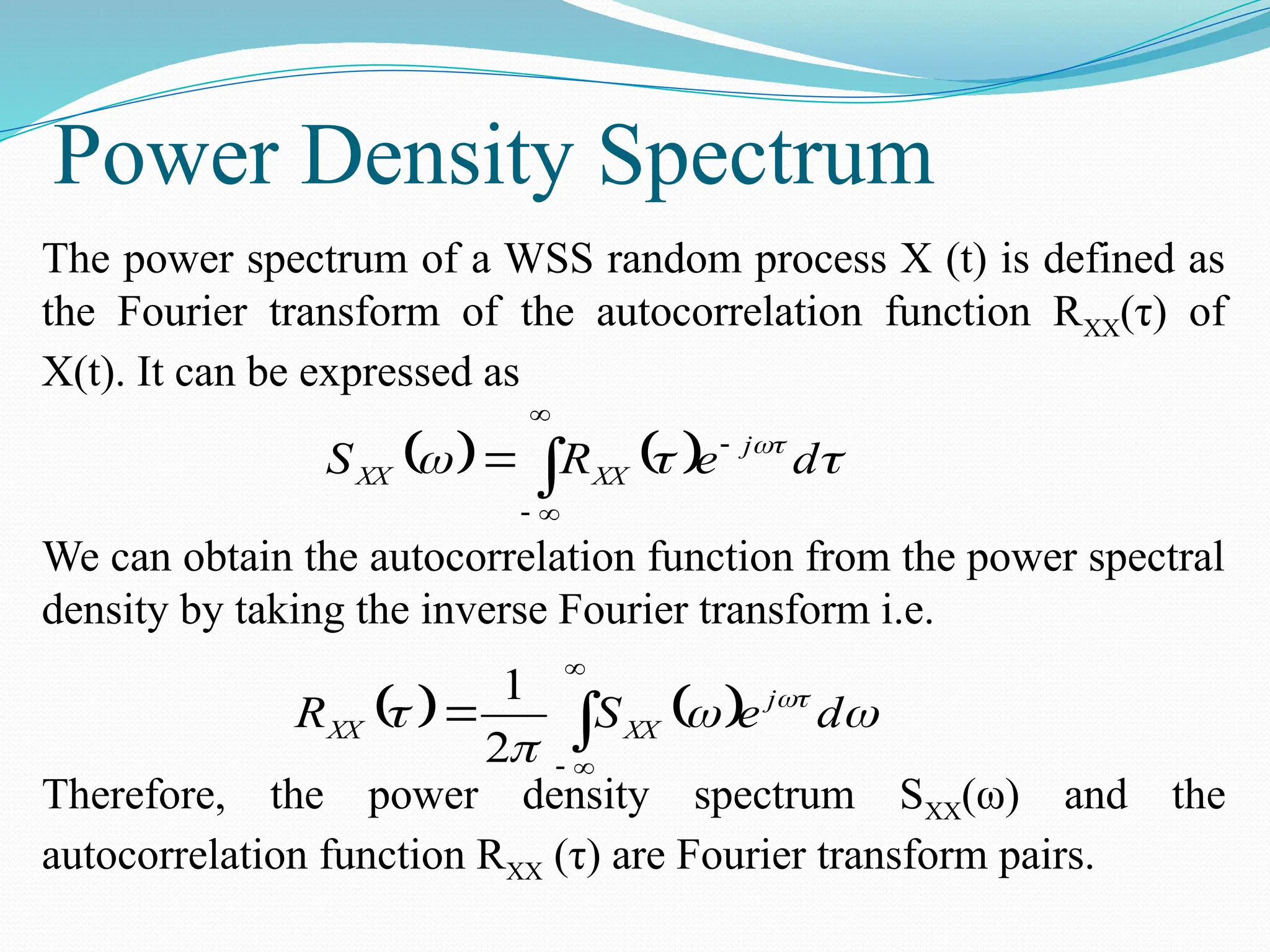 Random processes spectral characteristics | PPTX | Physics | Science
