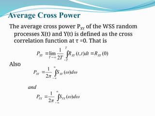 Random processes spectral characteristics | PPTX | Physics | Science