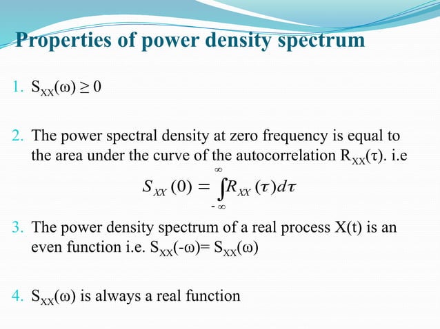 Random processes spectral characteristics | PPT