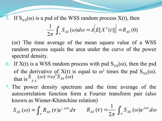 Random processes spectral characteristics | PPT