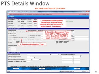 PTS training brief v5 | PPT