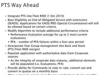 PTS training brief v5 | PPT