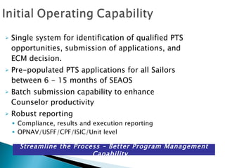 PTS training brief v5 | PPT