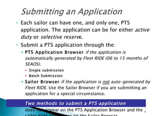 PTS training brief v5 | PPT