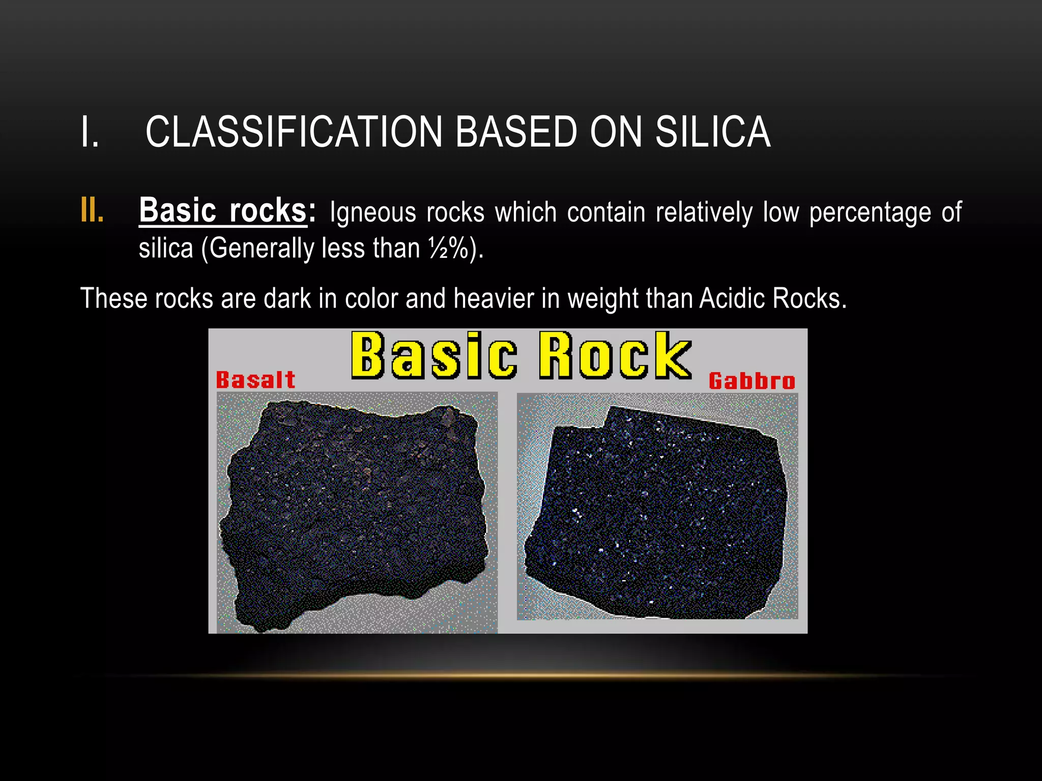 igneous rocks formation and their classification | PPTX