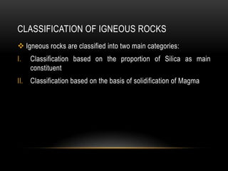 Solidification Of Rocks