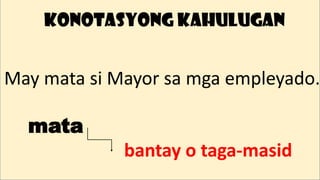 PTT. Denotasyon at Konotasyon powerpoint | PPTX