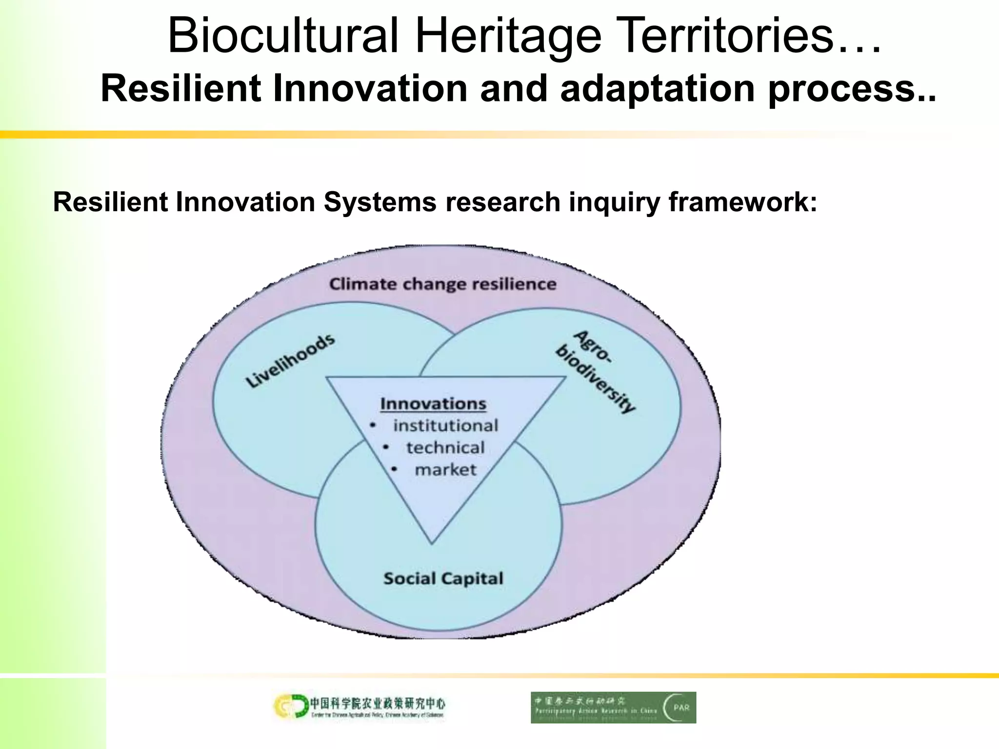 Biocultural heritage territories and the in situ conservation of plant ...