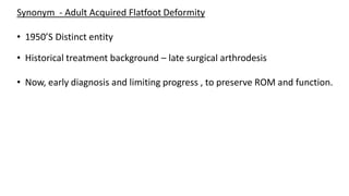 PTTD - Acquired Pes Planus | PDF