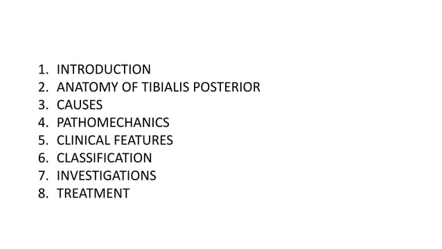 PTTD - Acquired Pes Planus | PDF