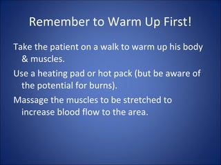 Pt tech protocol stretching | PPT