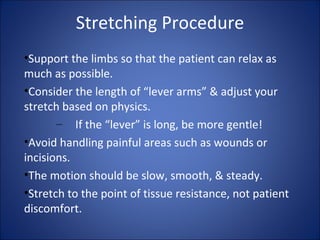 Pt tech protocol stretching | PPT
